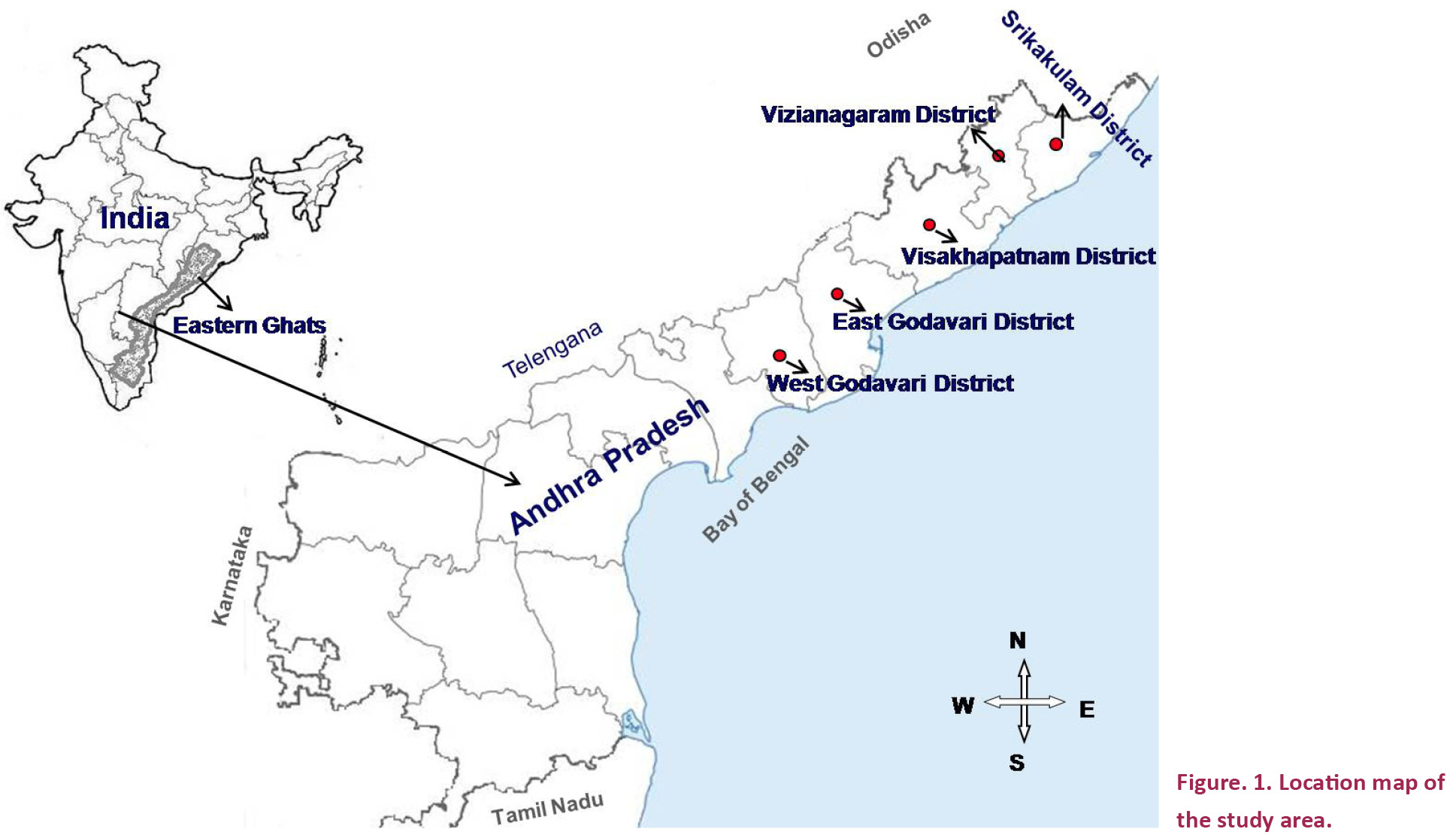 Eastern Ghats World Map
